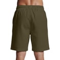 BangWanChi Men's Canvas Twill Solid Color Multifunctional Shorts Button ...
