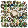 35pcs-70pcs Delicate Stickers Animal Forest Stickers Wildlife Funny ...