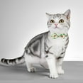 Lucky Clover Cat Collar with Green Bow & Small Bell - Soft Felt St ...