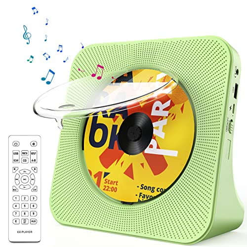 Reproductor de CD vertical de escritorio portátil con Bluetooth y ...