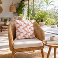 Abstract Printed Pillow Cover Modern Orange Striped Cushion Case for ...