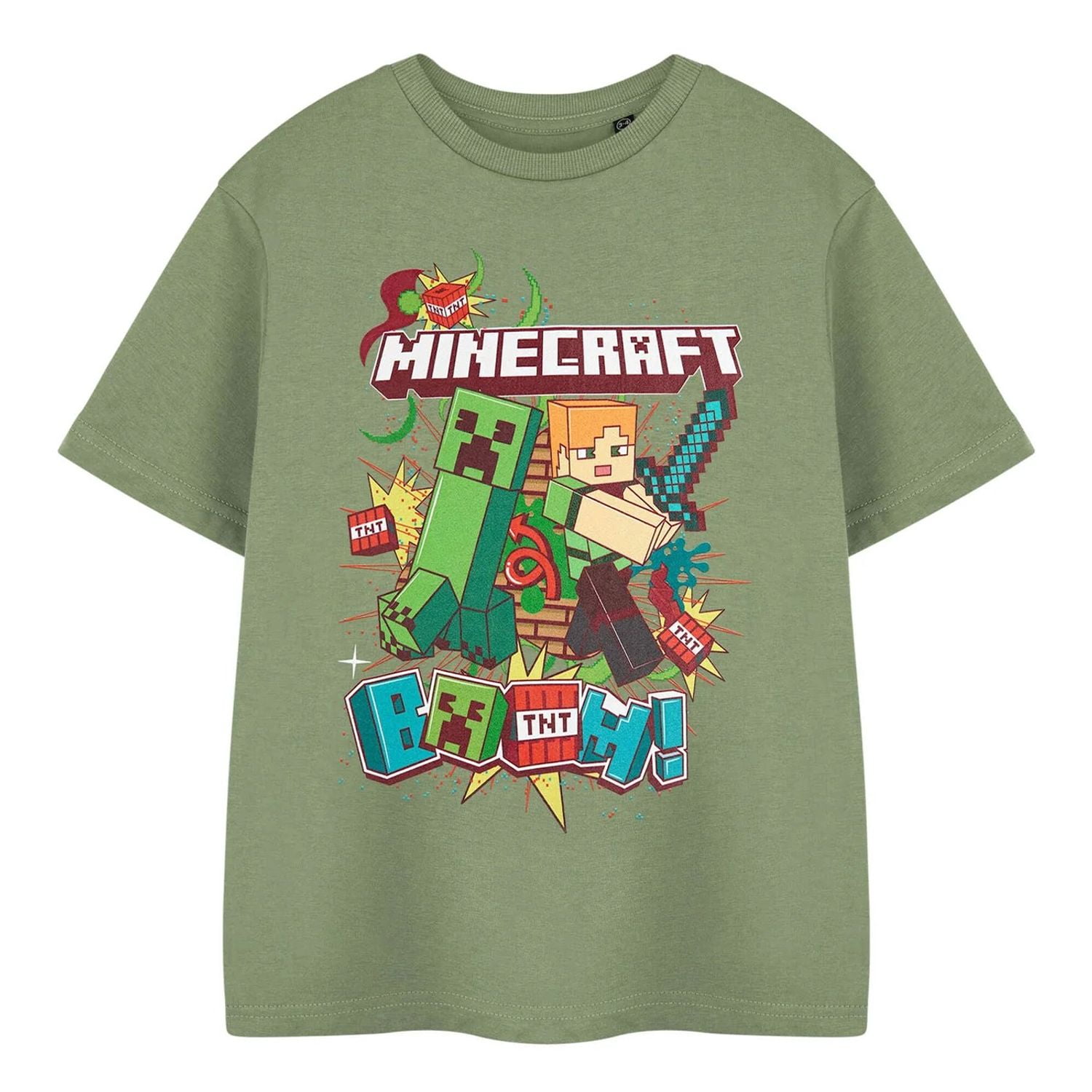 Click here for Minecraft Boys Boom Short-Sleeved T-Shirt 9-10 Yea... prices