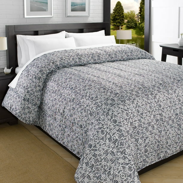 Printed Down-Alt Ultra Lightweight Comforter - Walmart.com