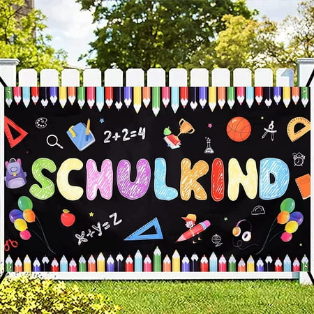 JOYWE Bannière décorative pour rentrée des classes, bannière de ...