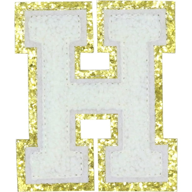 English Letter H Iron On Repair Patches Alphabet Sewing Appliques ...