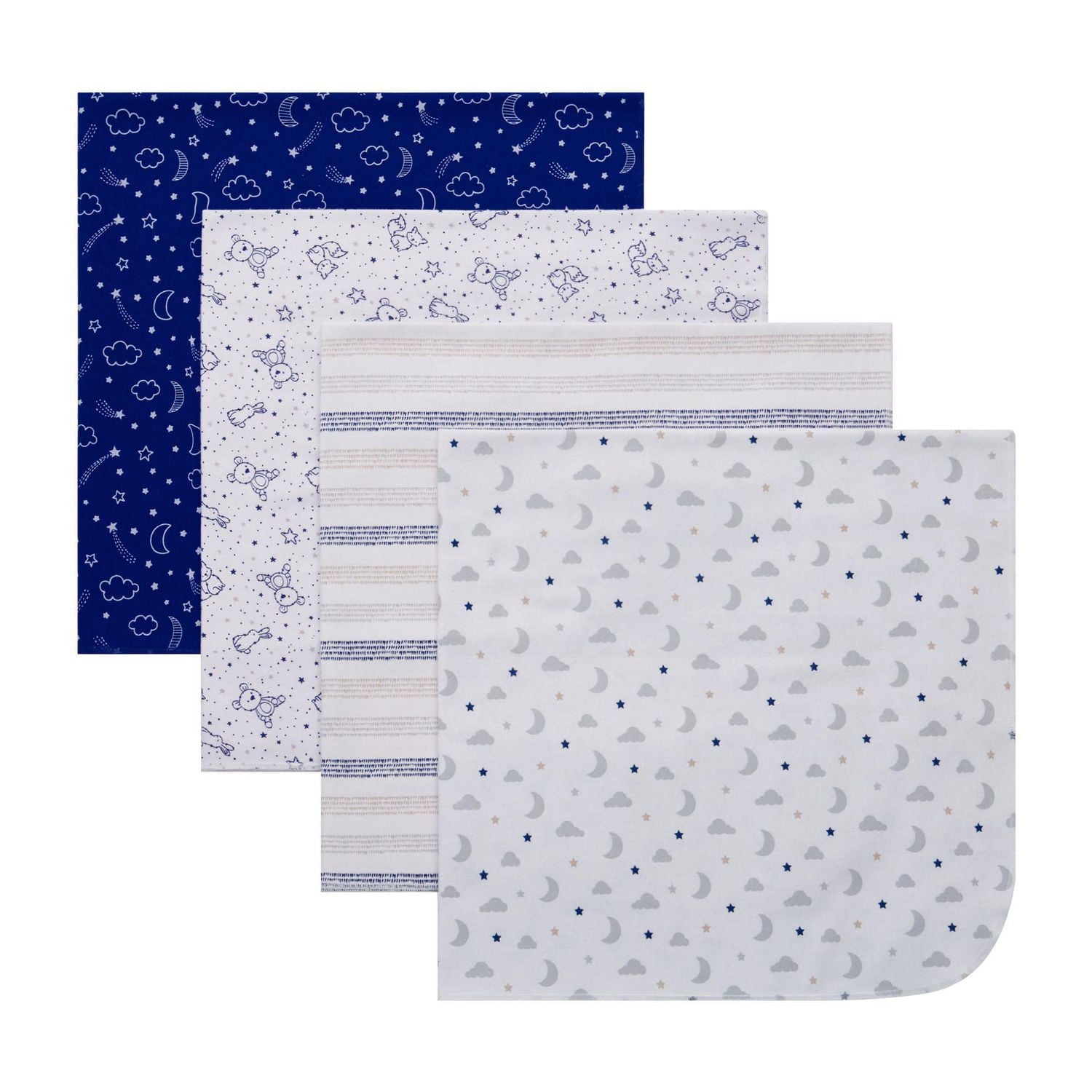 Click here for George Baby Flannel Receiving Blankets Newborn prices