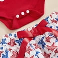 CAUYDY Newborn Baby Girls 4th of July Outfits Short Sleeve Tops Ruffles ...