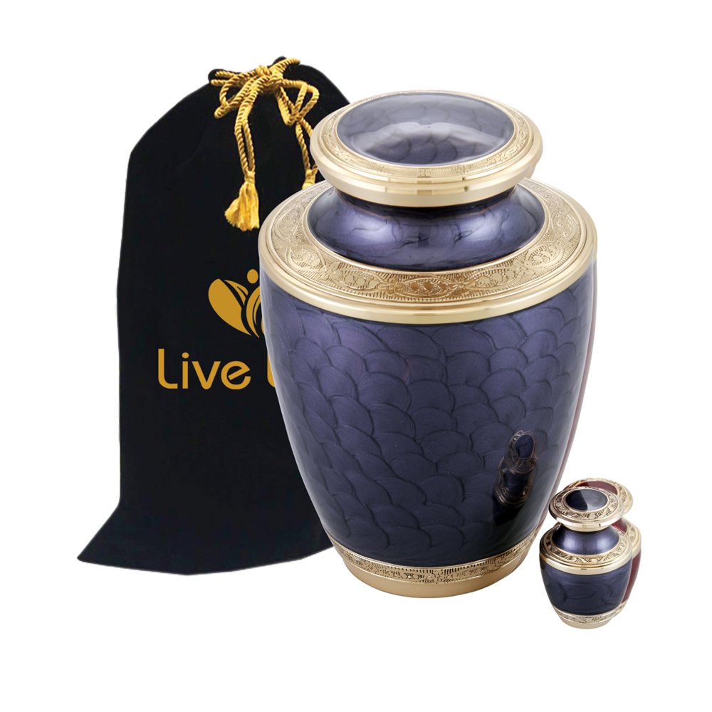 Adorn Cremation Urn Adult Funeral Urn Solid Brass Funeral Urn