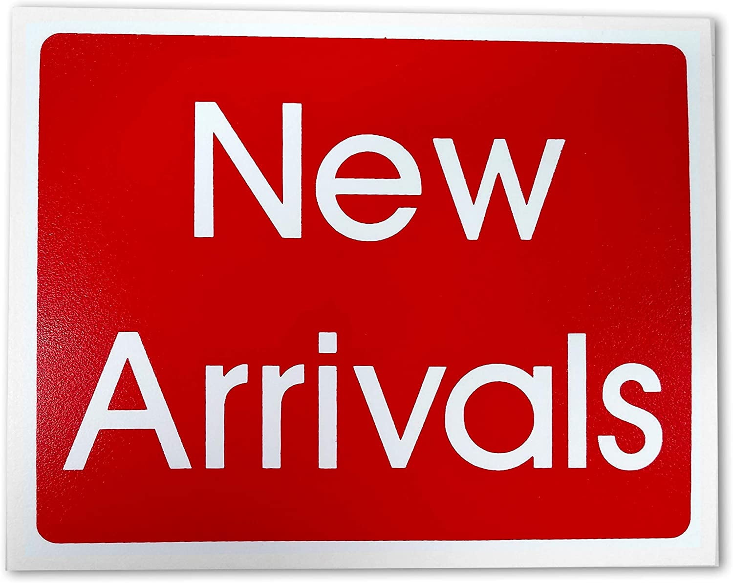 Red & White Retail Business Sign - New Arrivals - 5.5" H x 7" W - 1 ...