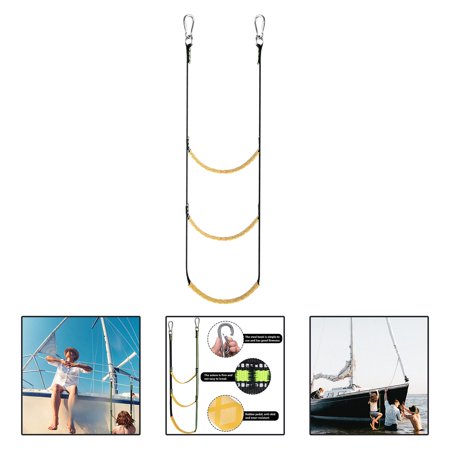 Foldable Boat Rope Ladder Nylon Webbing Kayak Assist Boarding Ladder ...