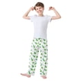 Boys Long Pajama Pants Soft Sleepwear Kids Lounge PJ Bottoms with Side ...