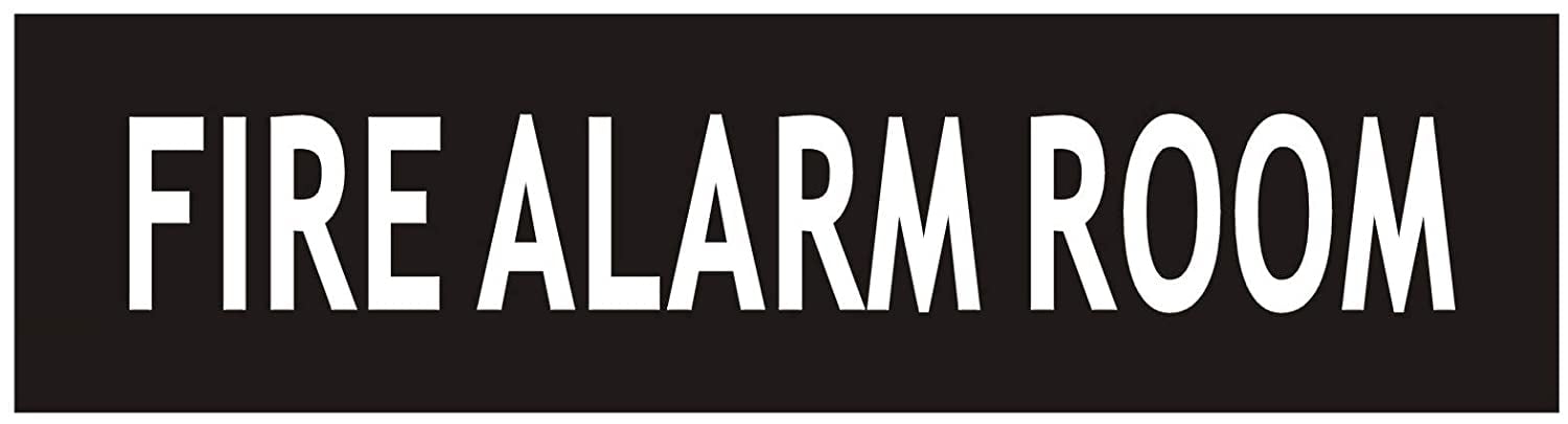 FIRE Alarm Room Sign (Black, Aluminium, Size 2X7.75) (ref-2201 ...
