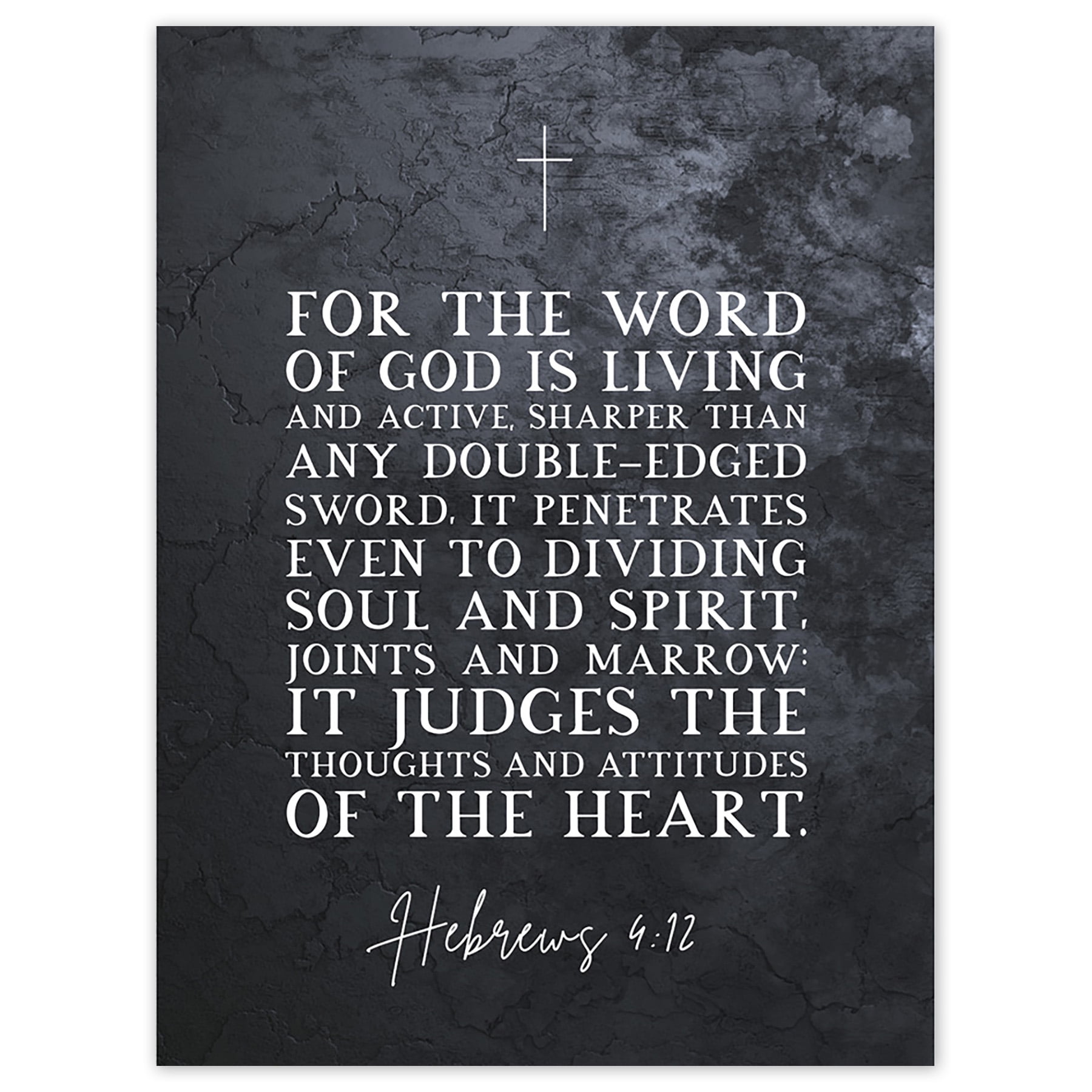 Hebrews 4:12 The Word of God is Living and Active Christian Bible Verse ...