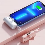2in1 5000mAh Mini Power Bank Portable Fast Charger External Small ...