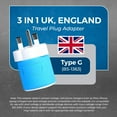 OREI Power Adaptor for USA to UK, Ireland, Dubai & International ...
