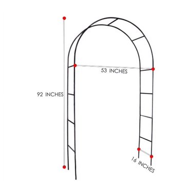 Oakland Living Royal Arbor with Gate - Walmart.com