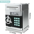 Mini ATM Piggy Bank for Kids, Safe Coin Banks with Password Lock, Boys ...