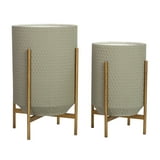 Juniper Large Modern Planters (Set of 2) - Walmart.com