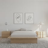 Nexera Malibu Full Size Platform Bed, Natural Blonde Oak - Walmart.com