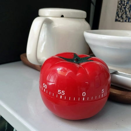 Tomato Shaped Timer Kitchen Mechanical 60 Minutes Countdown Timer ...