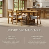 Open Box Maven Lane Yves Wooden Dining Table in Weathered Natural ...