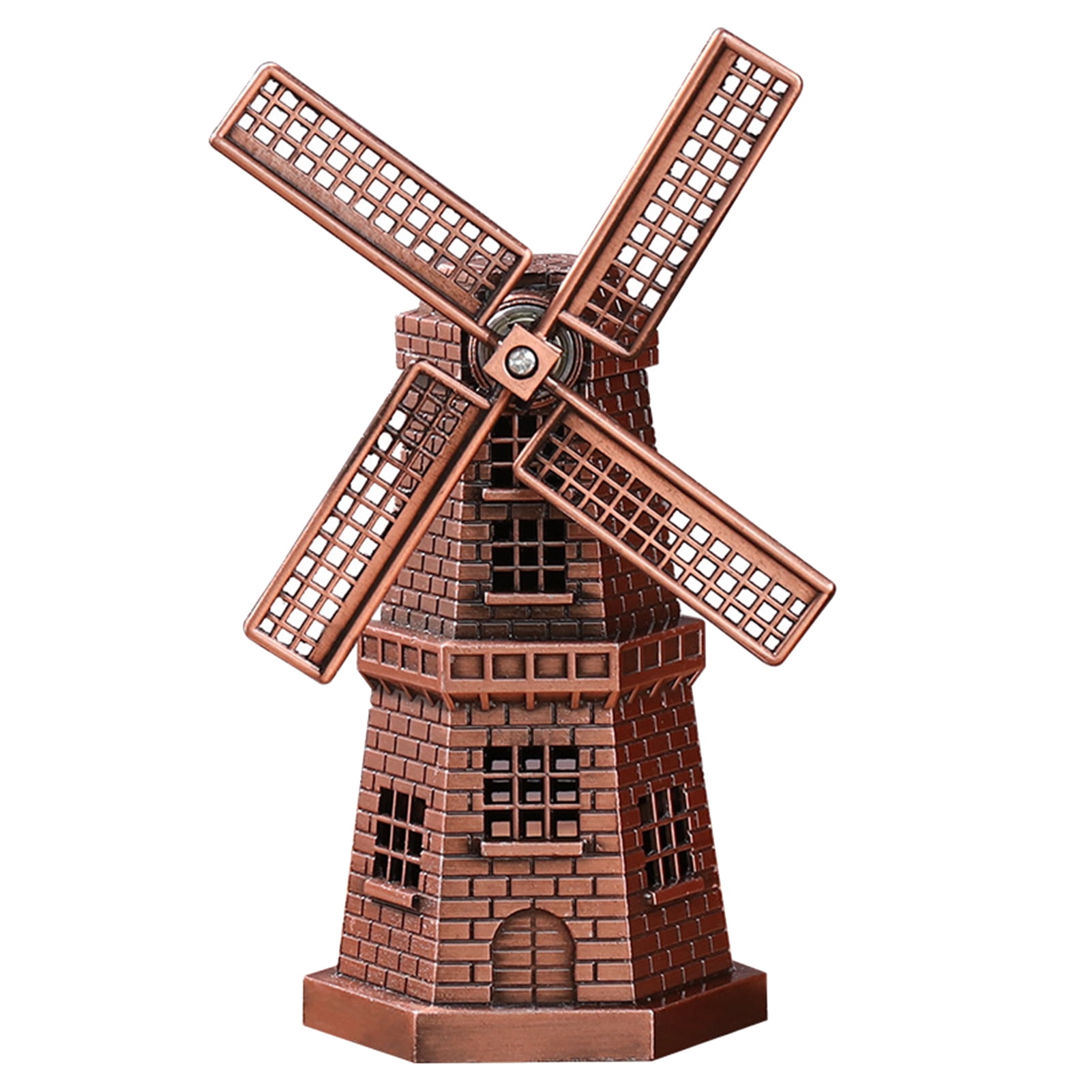 Grandest Birch Windmill Model Rotatable Exquisite Workmanship Vintage ...