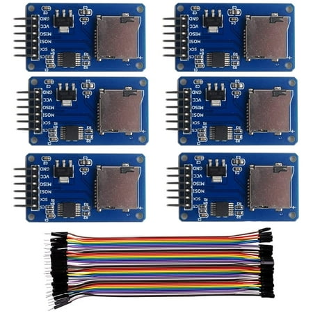 Micro SD Mini TF Card Adapter Reader Module and Write Module 6Pin SPI ...