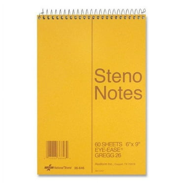 Universal Steno Book, Gregg Rule, 6 x 9, Green, 70 Sheets - Walmart.com
