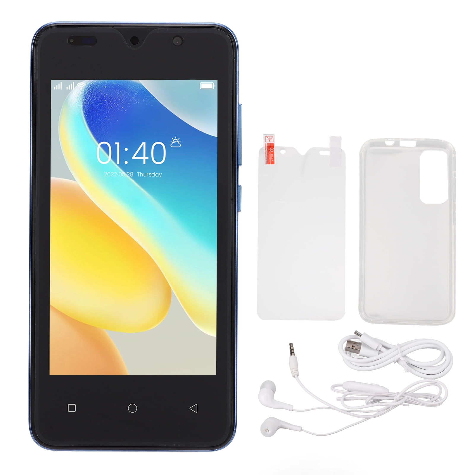 Teléfono ultrafino azul claro con pantalla HD de 4,66", 2 GB de RAM, 32 GB de ROM ...