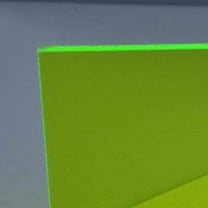 1/8" (0.118") Green Fluorescent Neon Acrylic Plexiglass Sheet 11.875 ...