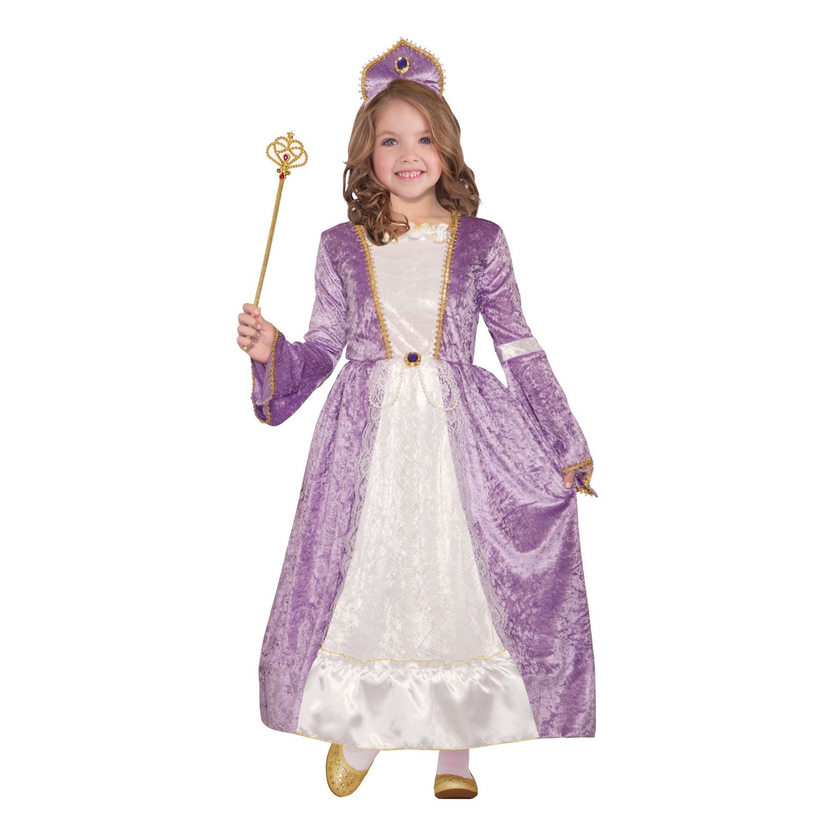 Girls Princess Peyton Purple Costume - Walmart.com