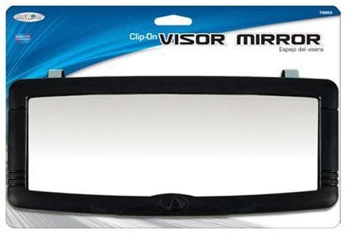 Custom Accessories 70003 Black Deluxe Visor Mirror - Walmart.com