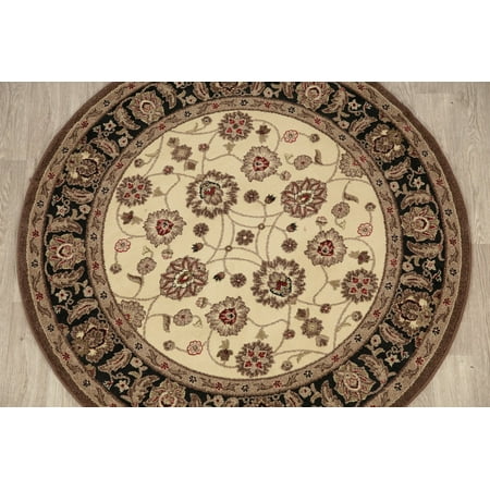 5x5 Round Floral Agra Oriental Area Rug Foyer | Walmart Canada