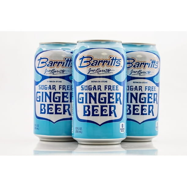 Barritts Sugar Free / Diet Ginger Beer Cans - 24 PACK - 12oz Cans ...