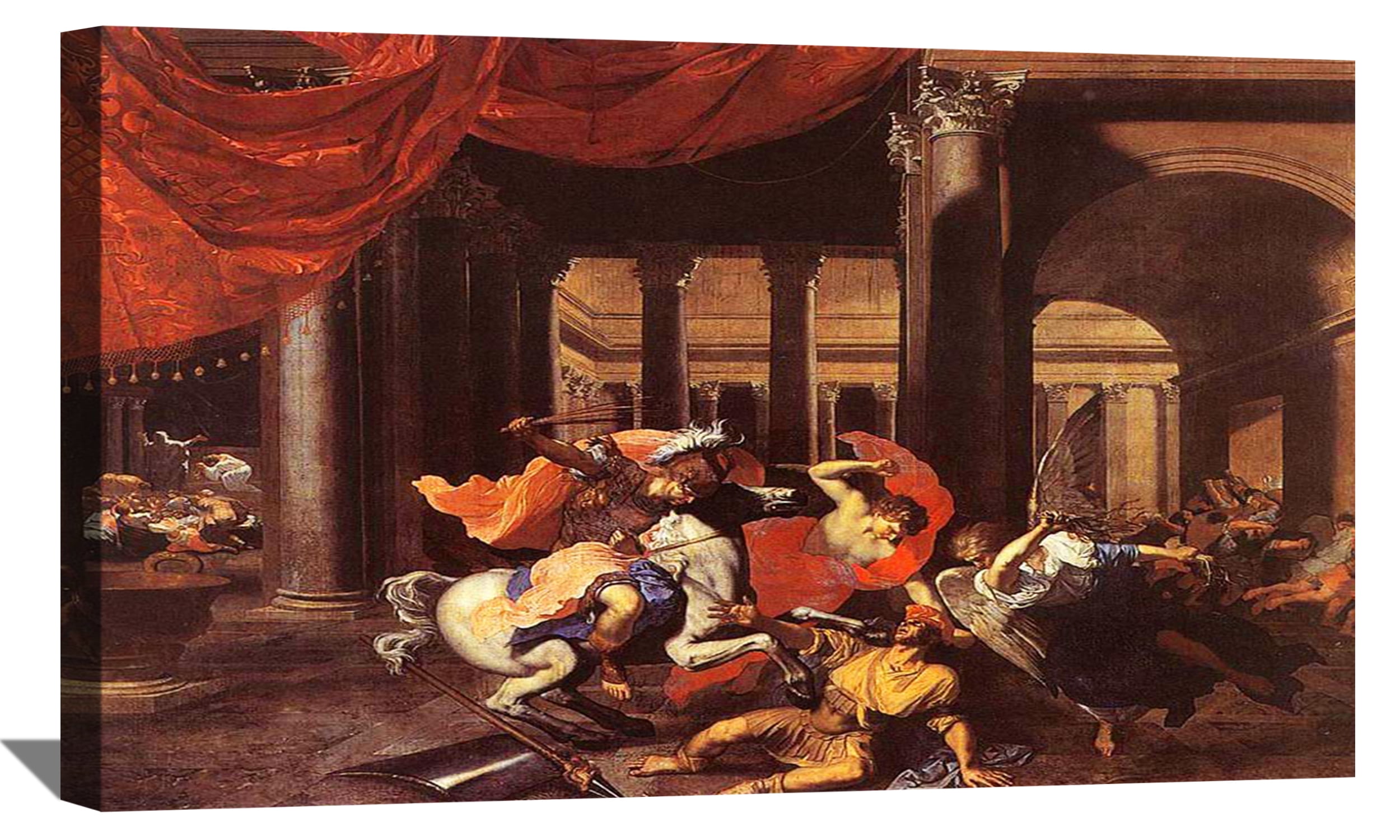 Eugene Delacroix Painting Art Print Heliodorus Driven From The Temple ...