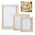 DIY Wooden Paper Frame Set 3 Sizes for Creative Papermaking Crafts ...