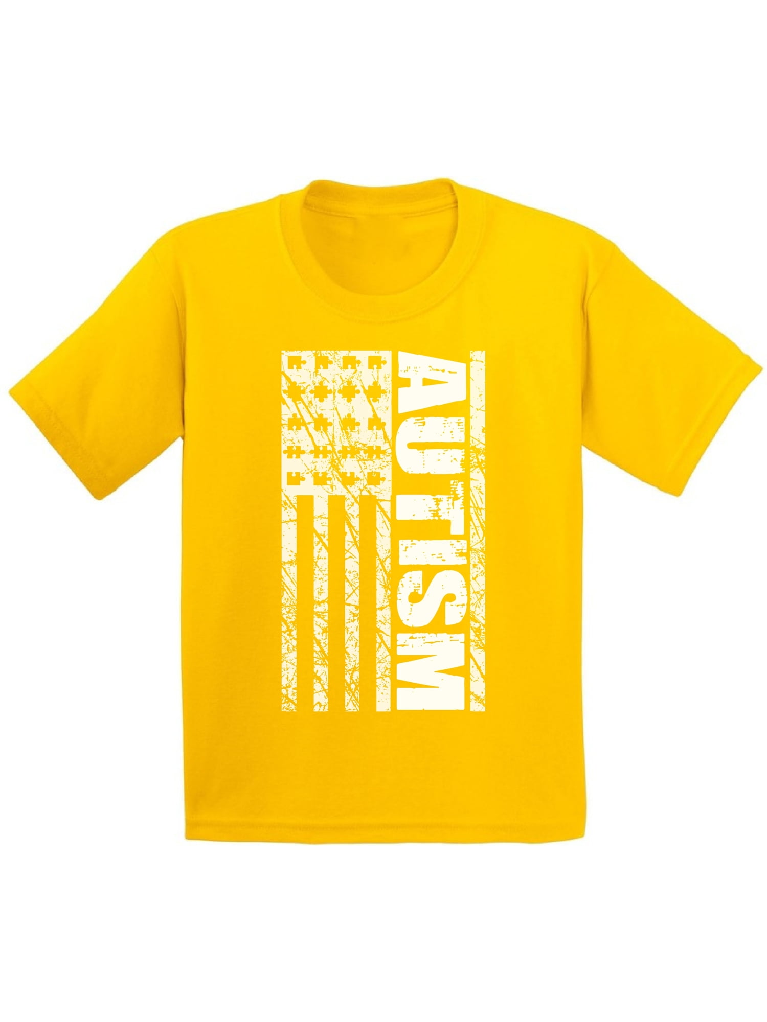 Awkward Styles Autism Flag Shirt for Kids American Flag Autism ...