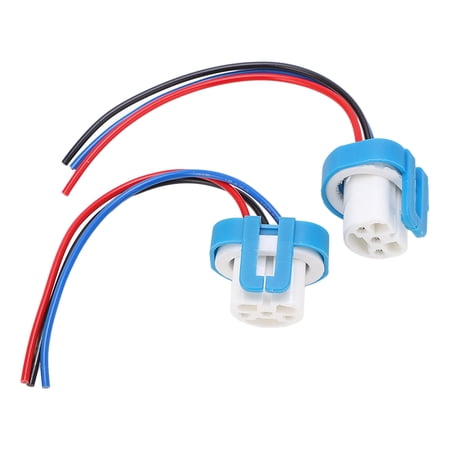 Spptty Headlight Base Socket,2PCS 9007‑2 Headlight Ceramic Female Base ...