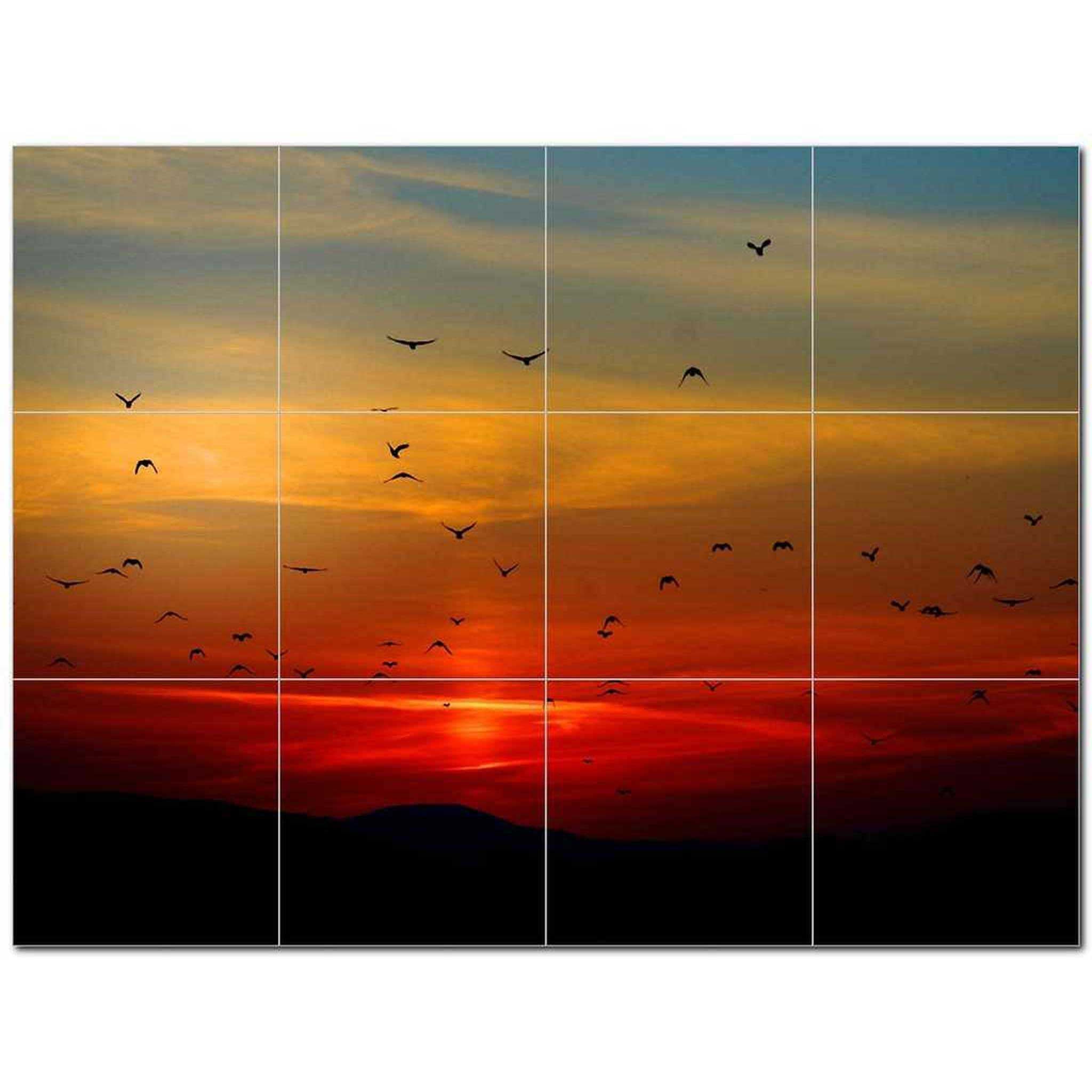 Sunset Ceramic Tile Mural Kitchen Backsplash Bathroom Shower 401552-L43 ...