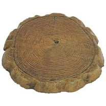 Solid Rock Stoneworks Large Log Stepping Stone- 2" Tall x 19" Dia ...
