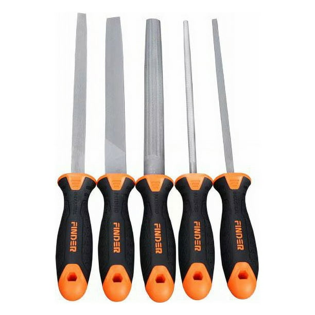 Lima de acero Manual, lima plana, lima triangular, mango de doble color ...