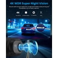 Dash Cam 4K Front, Dash Camera for , 1.''IPS Screen Mini Camera with ...