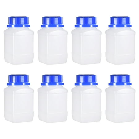 Plastic Lab Chemical Reagent Bottle, 250ml/8.45 oz Wide Mouth Sample ...