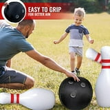 Gamecraft Jumbo Inflatable Bowling Set w/18" Inflatable Ball, 10 Count ...