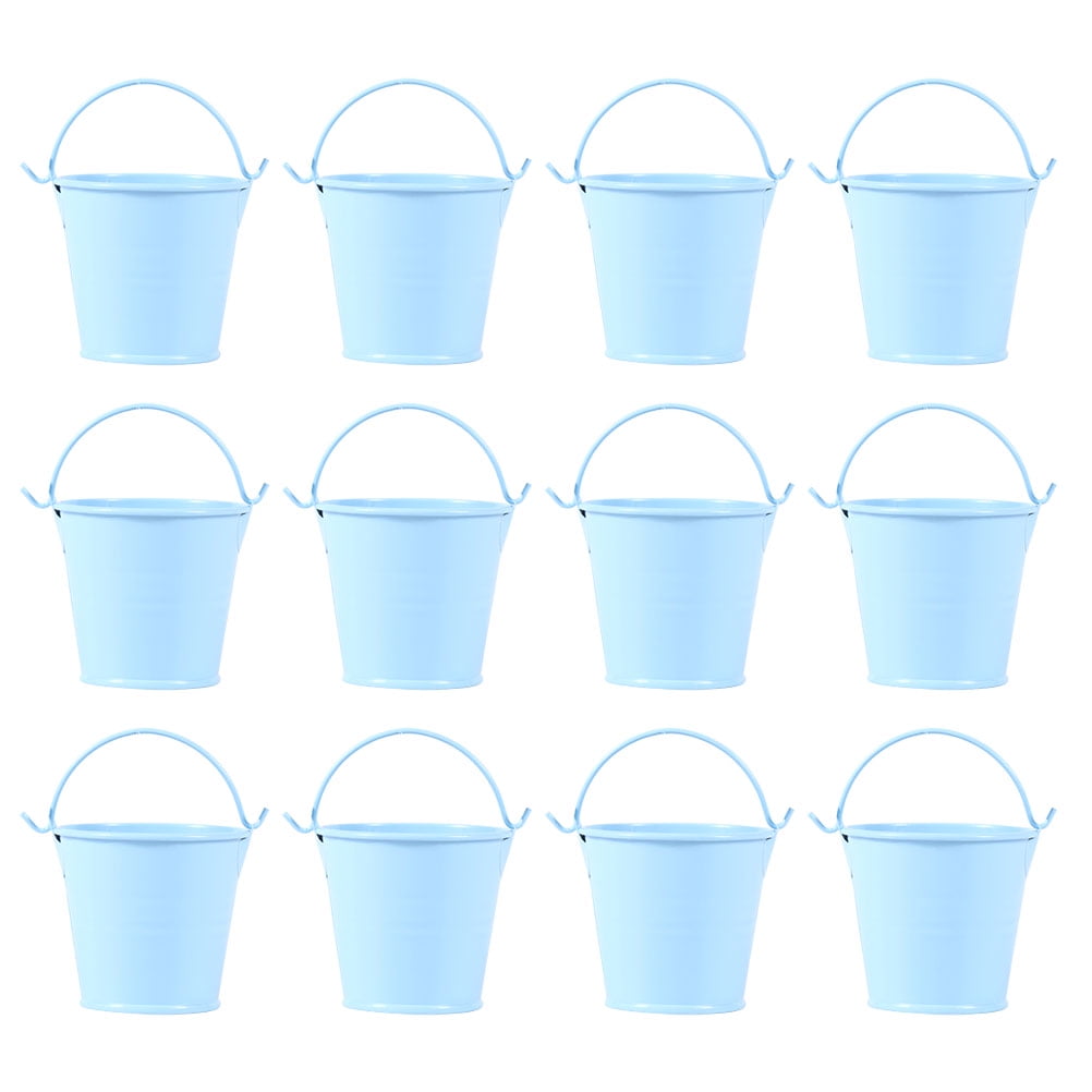 Metal Bucket Buckets Mini Flower Pails Pot Galvanized Pail Iron Pots ...