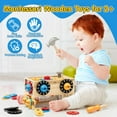 Lehoo Castle, Toddler Kids STEM Tool Set, 29 pcs Wooden Construction ...