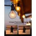 Brightown G40 Outdoor String Lights - 100 Ft Waterproof Globe Patio ...
