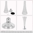 20" Crystal Trumpet Flower Vase Centerpieces 4 Pcs, Gold Metal Stand ...