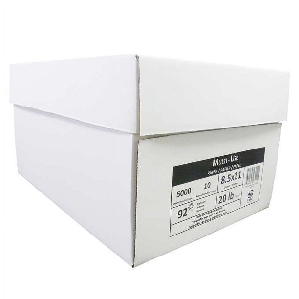 Copy Printer Paper, 5000 Sheets, 500 Sheets/Ream, 10 Reams - Walmart.ca