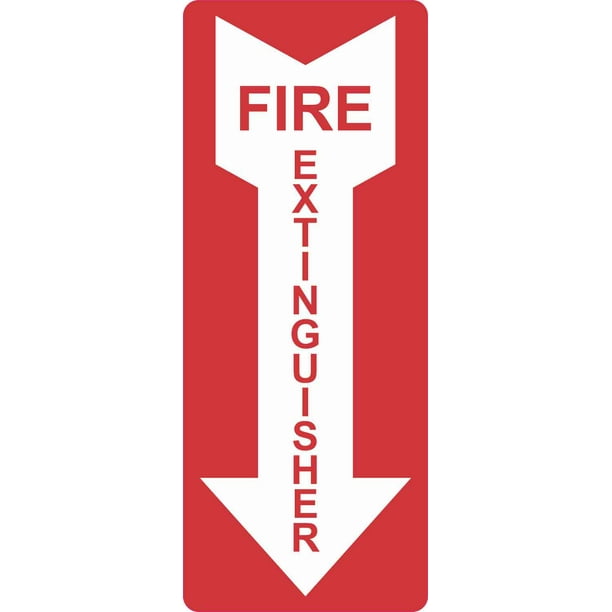 4in x 10in Fire Extinguisher Magnet Vinyl Magnetic Emergency Sign ...
